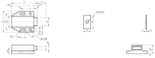 Magnetic touch latch