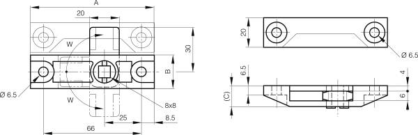 Plastic budget latch with strike plate