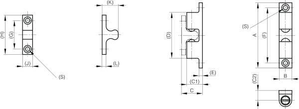 Zinc die-cast dual ball catches