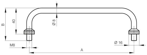 Rear mounted handles