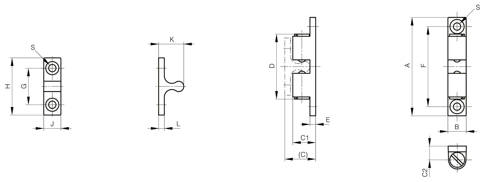 Stainless steel dual ball catches