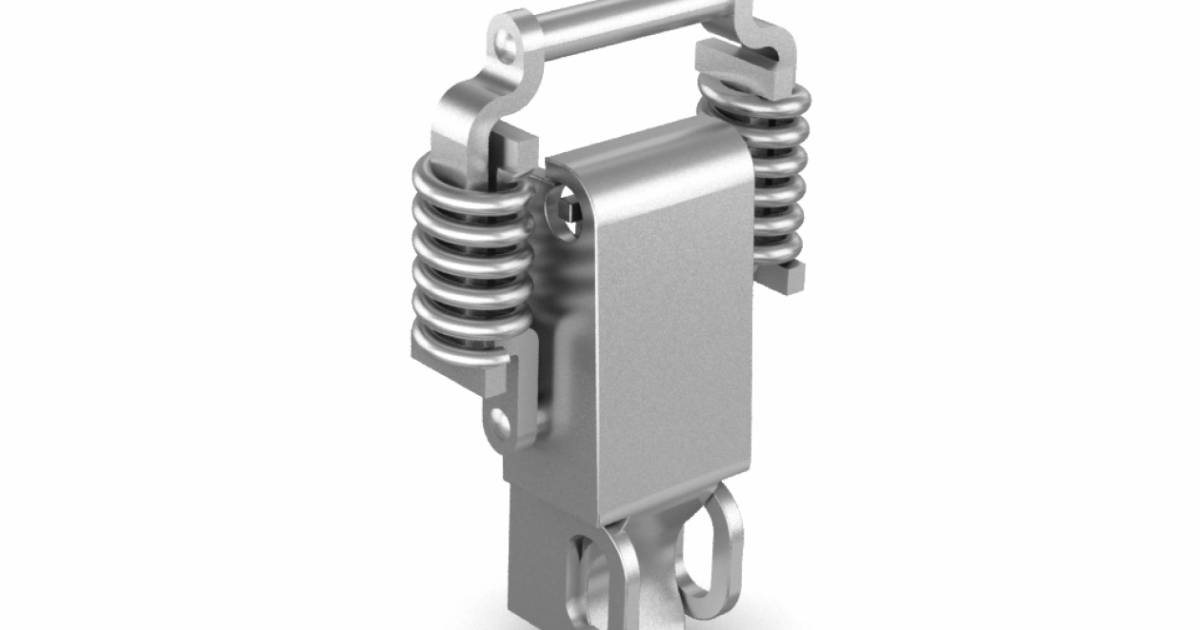 Spring loaded and padlockable toggle latches - 74 mm