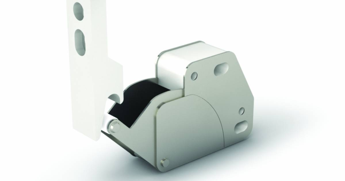 Touch latch in steel