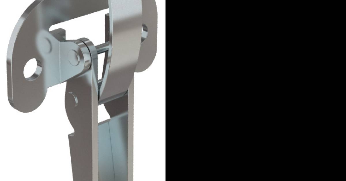 Spring hook toggle latch without strike