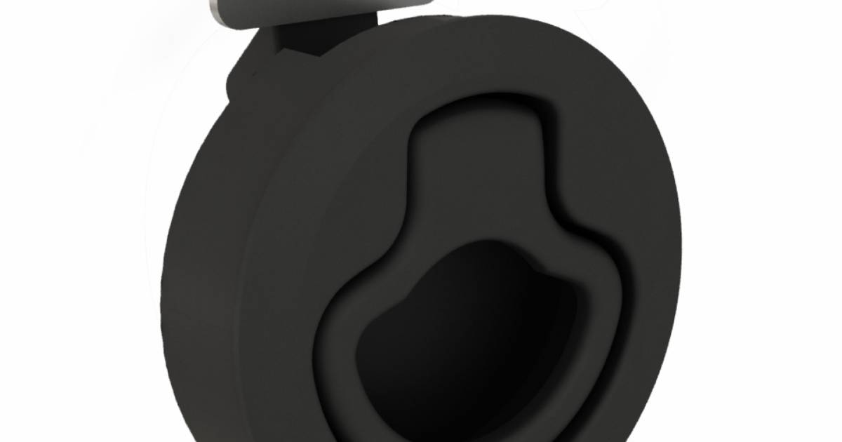 Low-profile slam latch