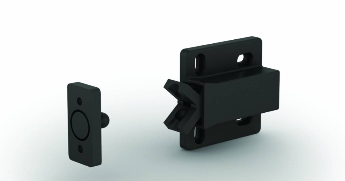 Touch latch - Screw mounting - With counter plate