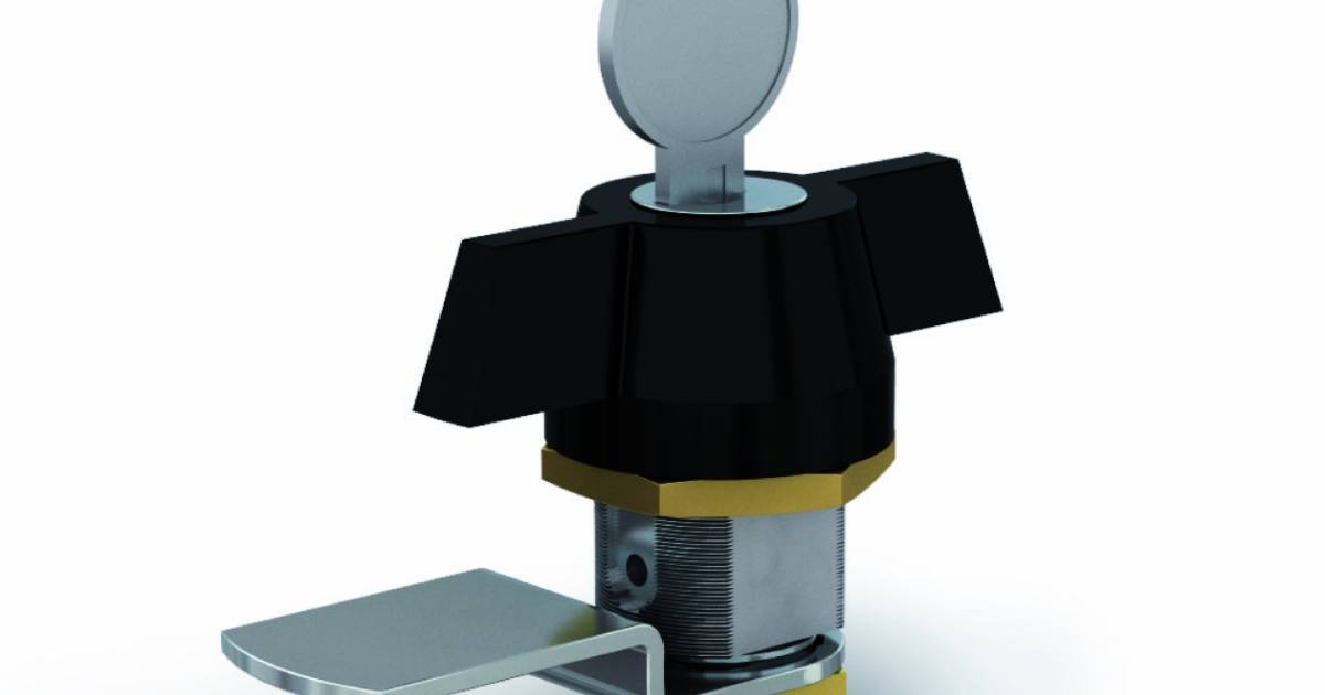 Quarter turn with wing knob