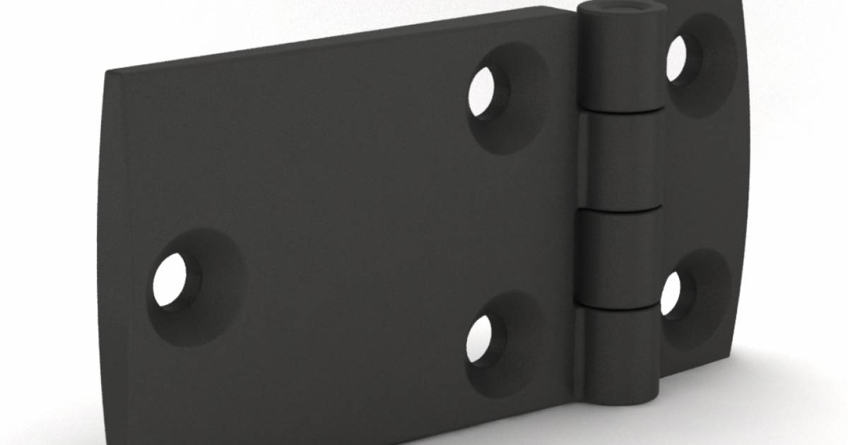 Asymmetrical design hinges