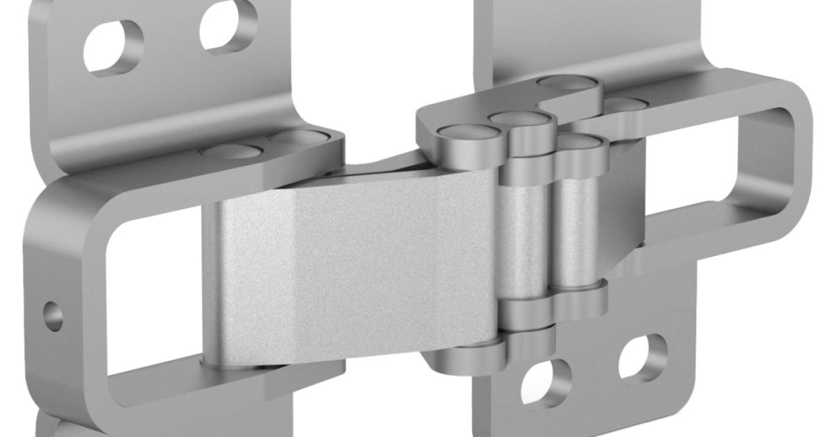 Heavy duty concealed hinge - opening 90°