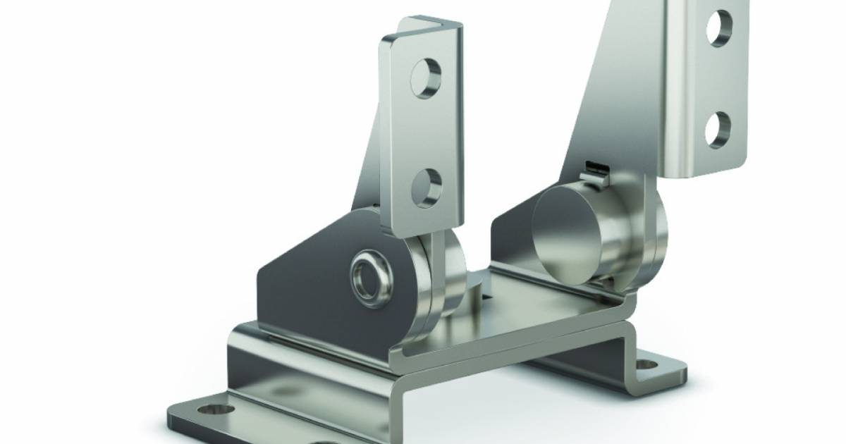 Dual axis torque hinge - 30 x 60 mm