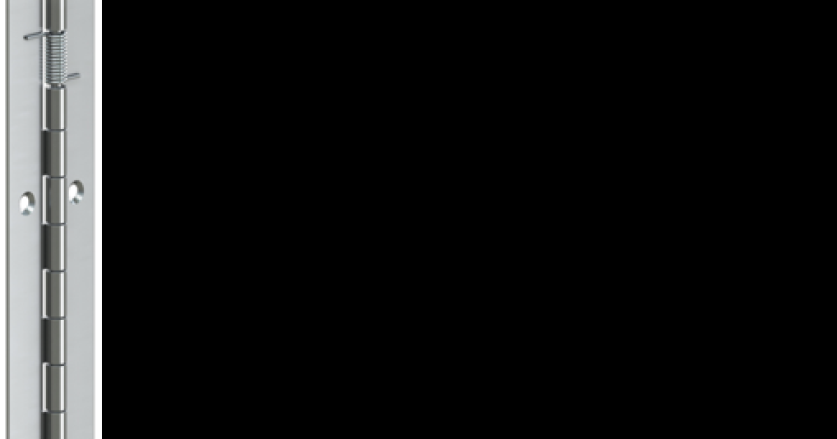 Spring loaded continuous hinges