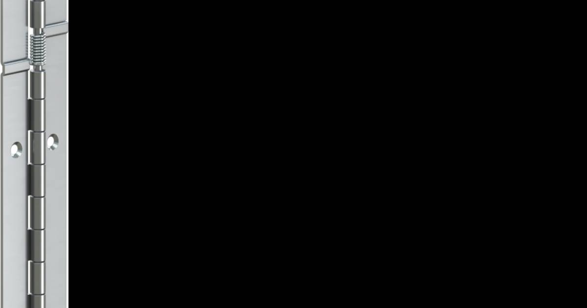 Closing spring loaded continuous hinges