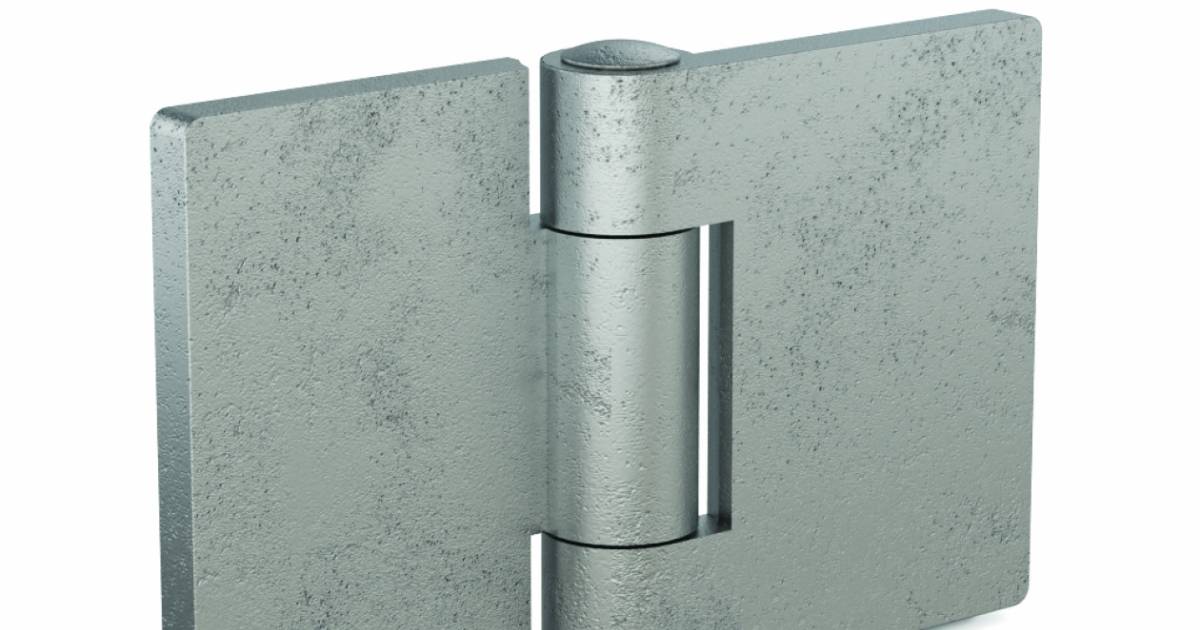 Charnières en acier matricé avec ailes inversées - 3 charnons