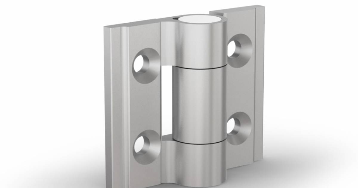 Spring hinges - aluminium profile 0.20 N.m - diameter 8