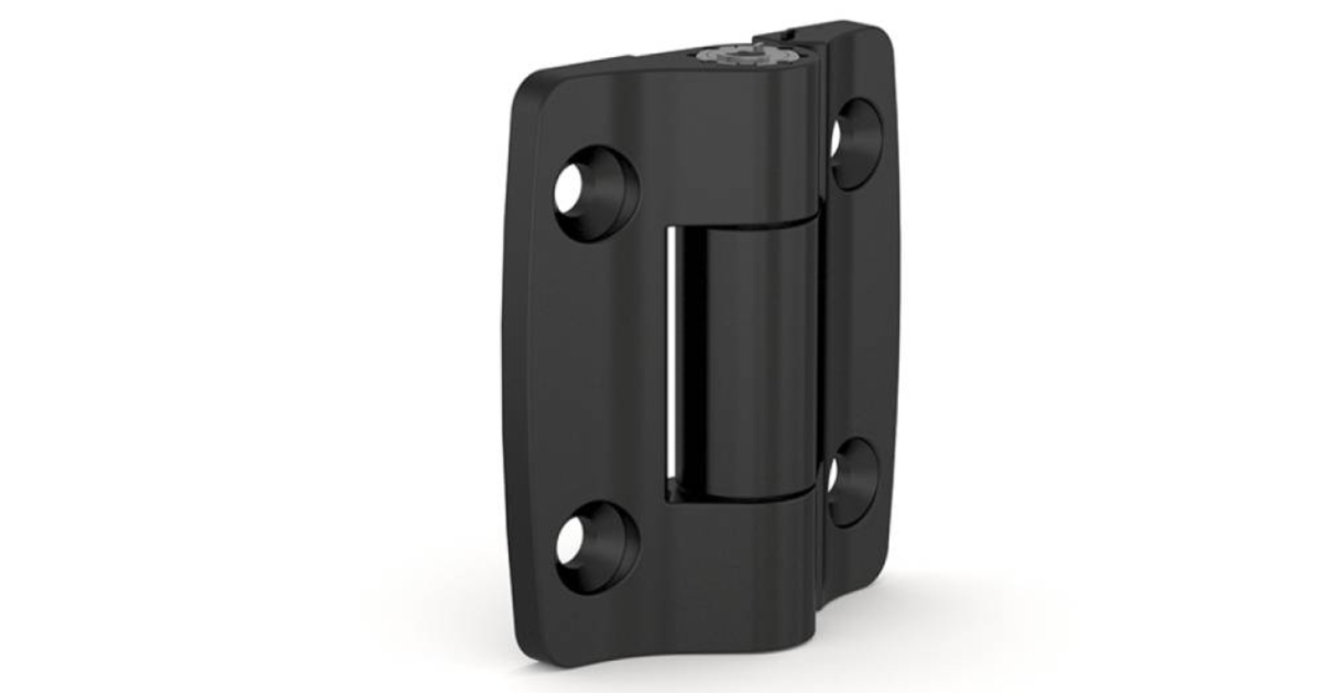 New polymer hinge with adjustable spring