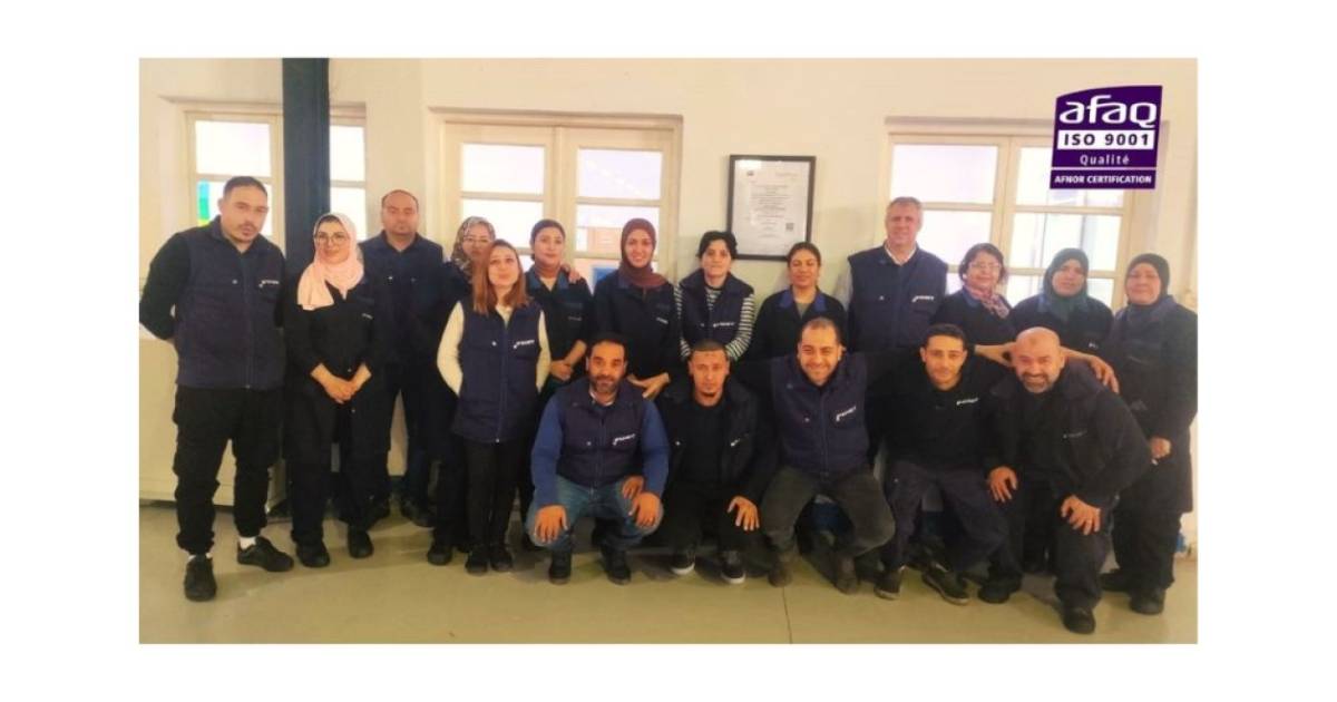 Notre site PINET en Tunisie atteint une nouvelle étape