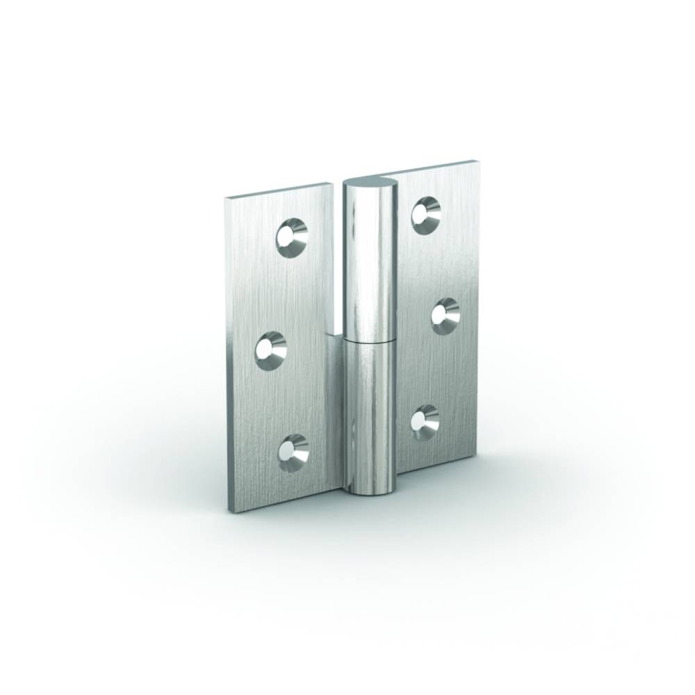 Lift-off rising hinge in stainless steel