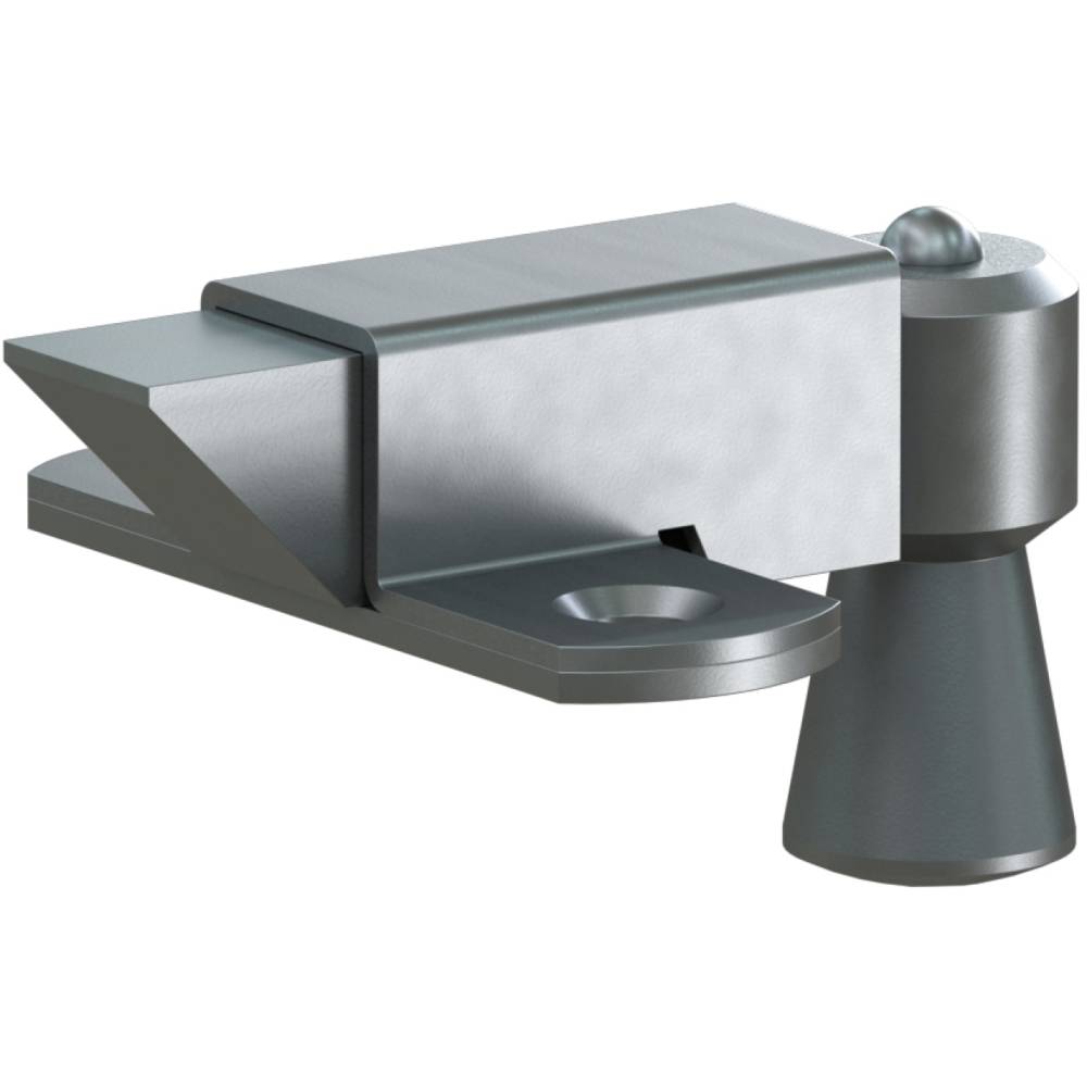 Concealed springloaded latches - bolt nose-up"