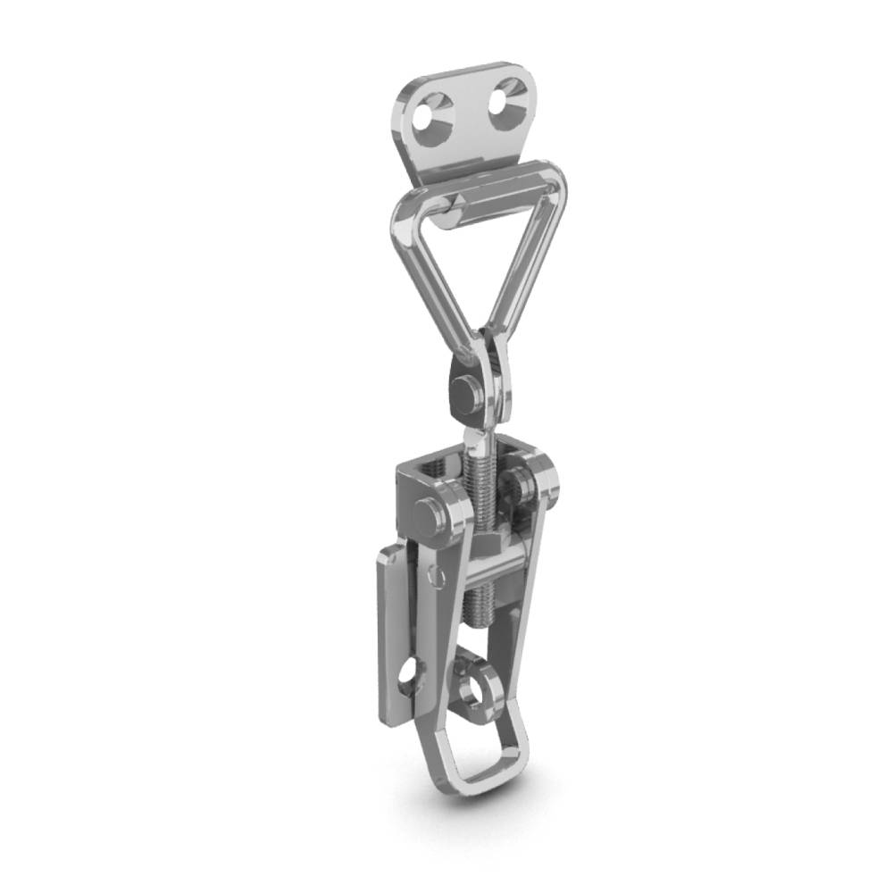 Adjustable toggle latches with strike - padlockable - 82 mm to 118 mm