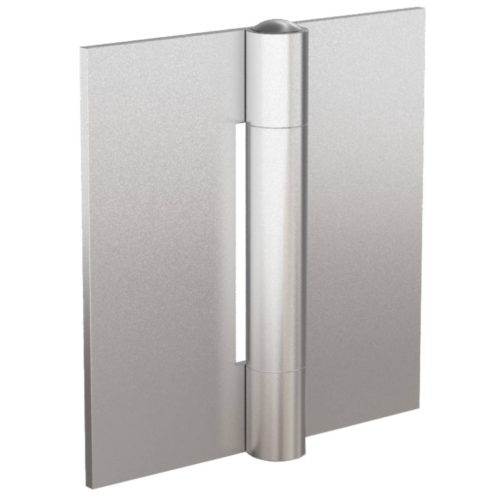 Square hinges with no offset leaf and riveted pin - no holes