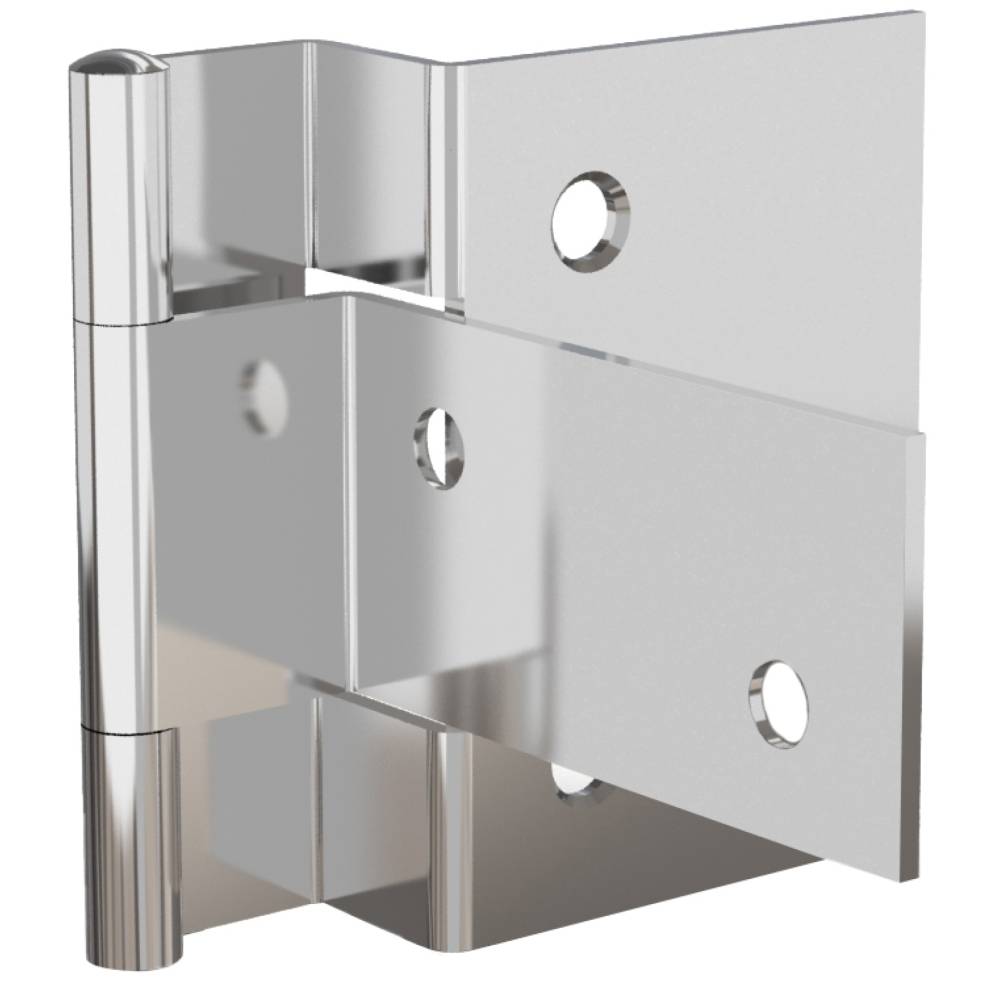 flush hinge double cranked