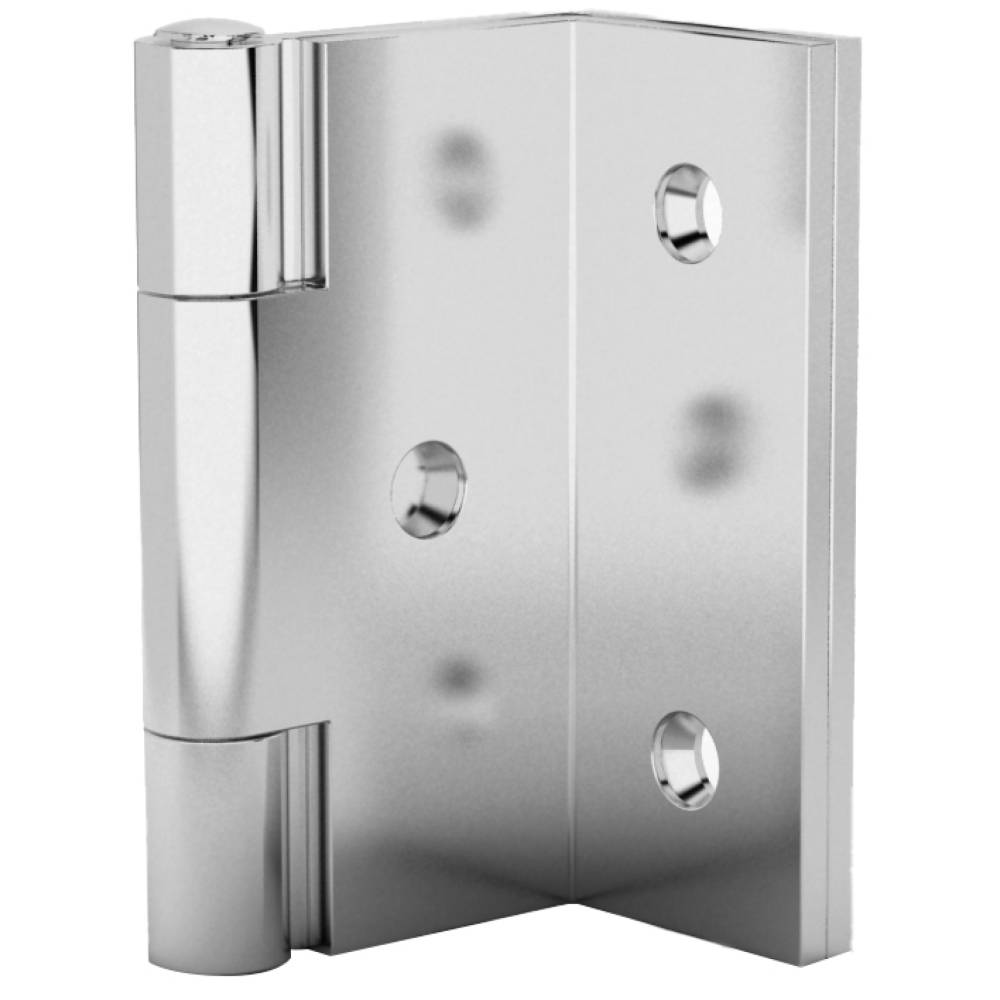 Small butt hinge with two cranked leaves and removable pin 38 x 18.5 mm