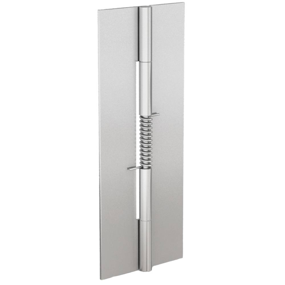 Spring hinges 75 mm long - undrilled