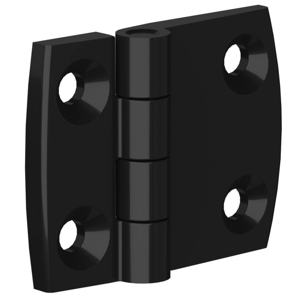 Asymmetrical design zinc die-cast hinge